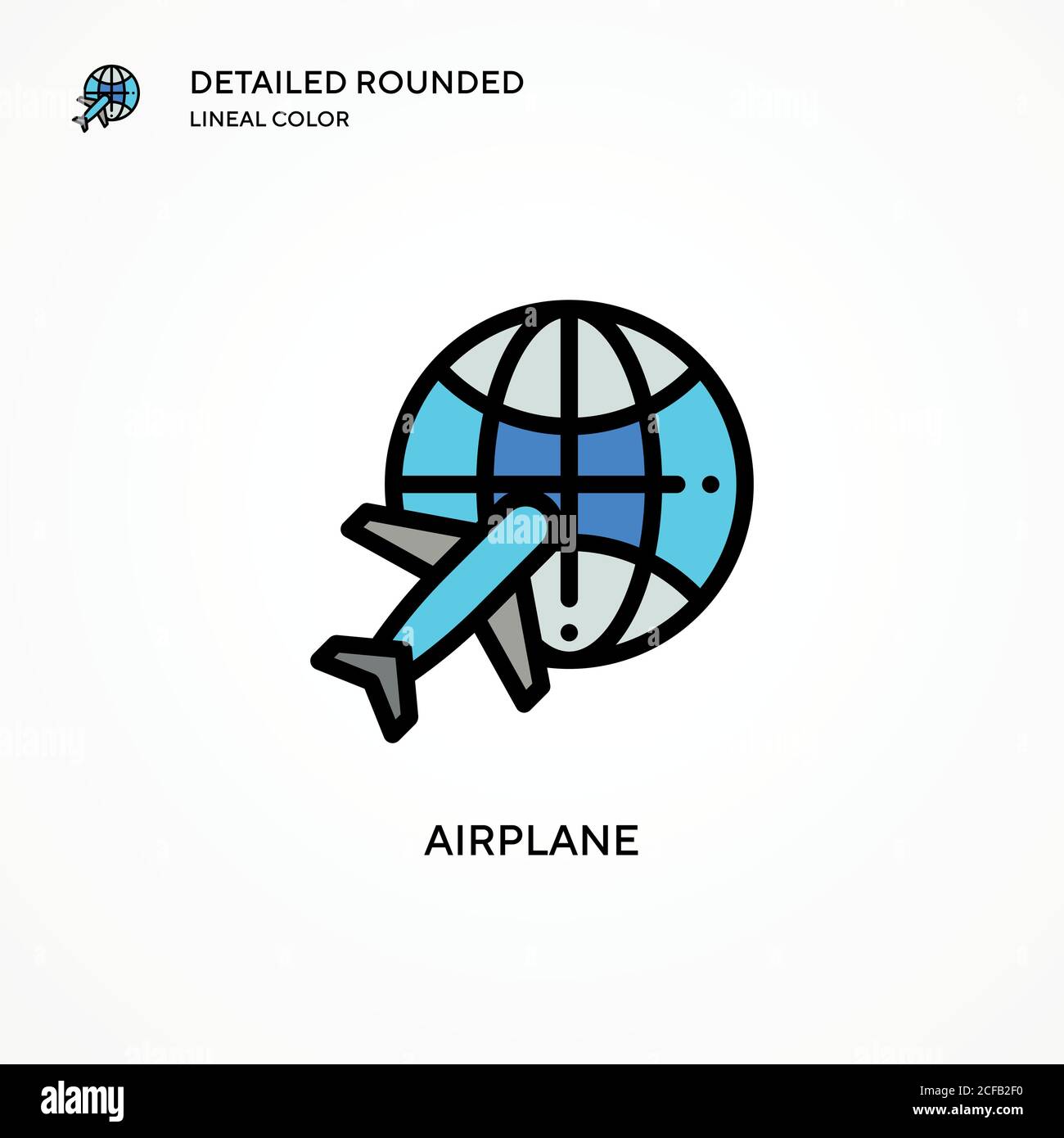 Airplane vector icon. Modern vector illustration concepts. Easy to edit ...
