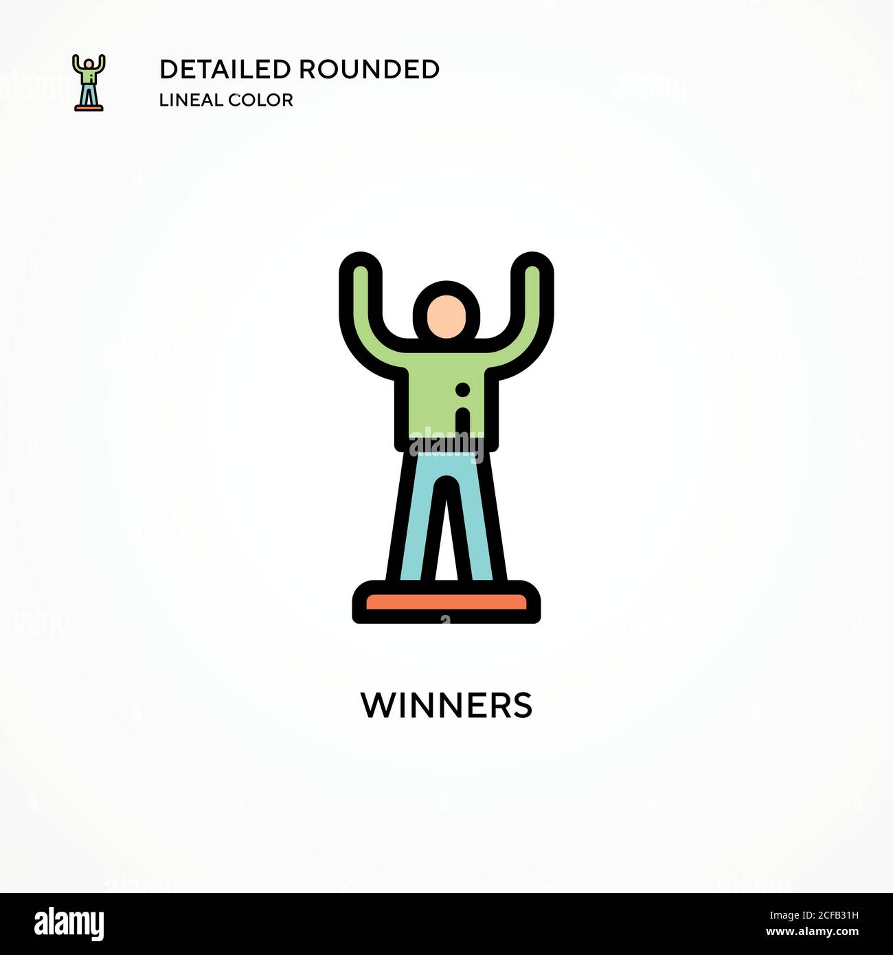 Winners vector icon. Modern vector illustration concepts. Easy to edit ...