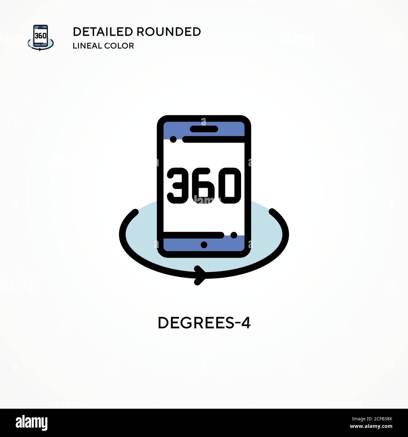 Degrees-4 vector icon. Modern vector illustration concepts. Easy to ...