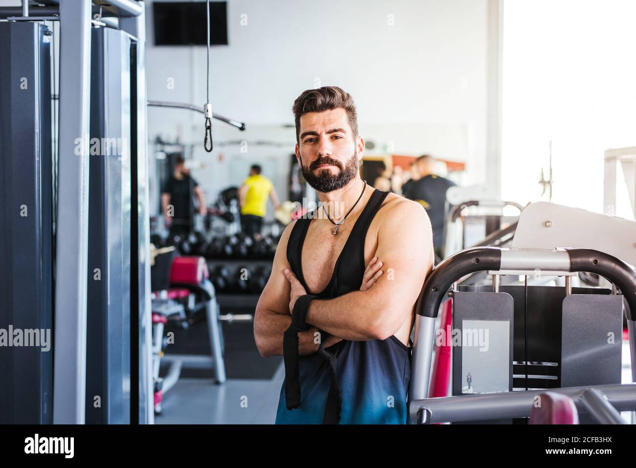 Bodybuilder crossed arms hi-res stock photography and images - Alamy
