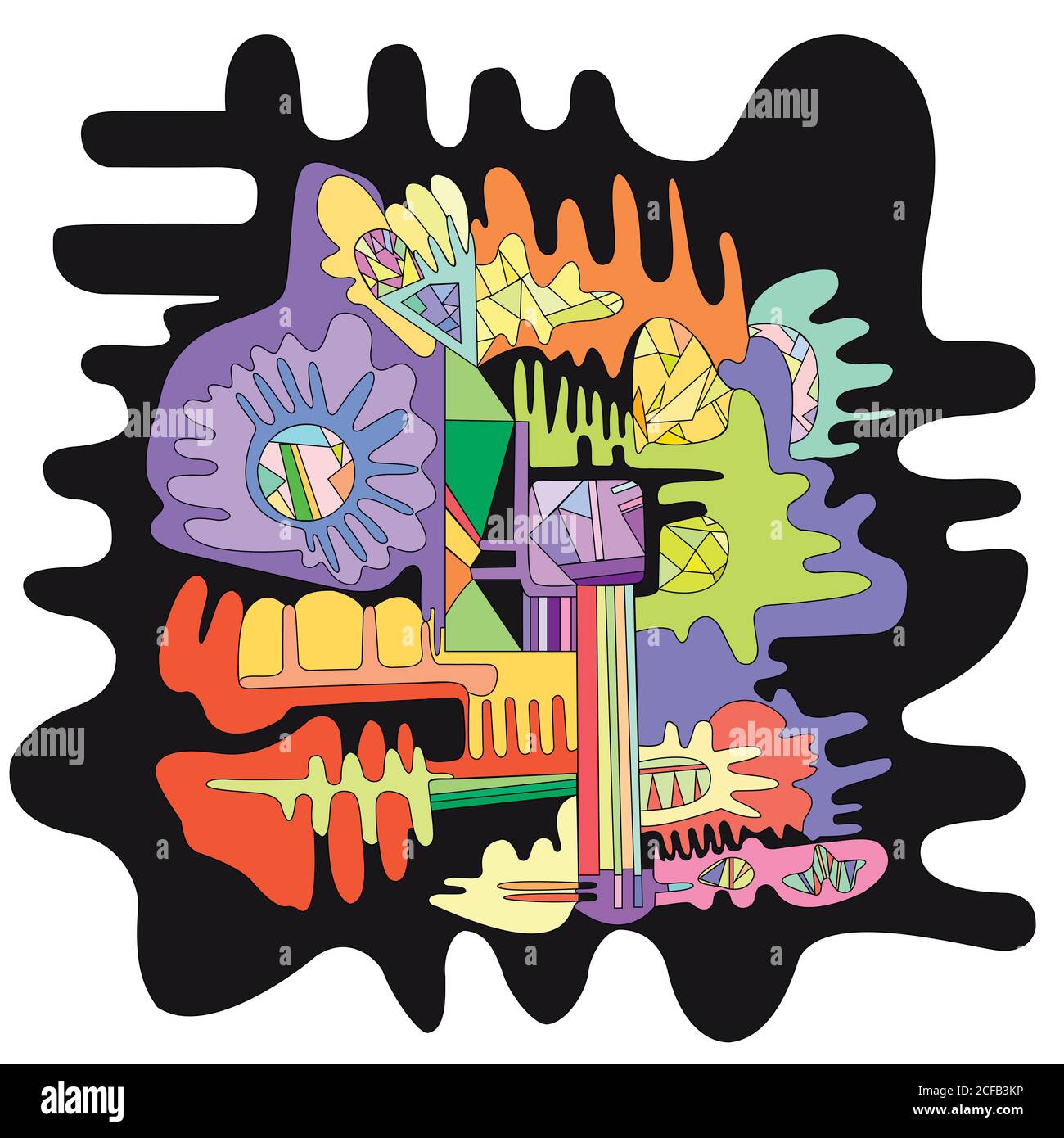 Abstract surreal graphic design background Stock Vector Image & Art - Alamy