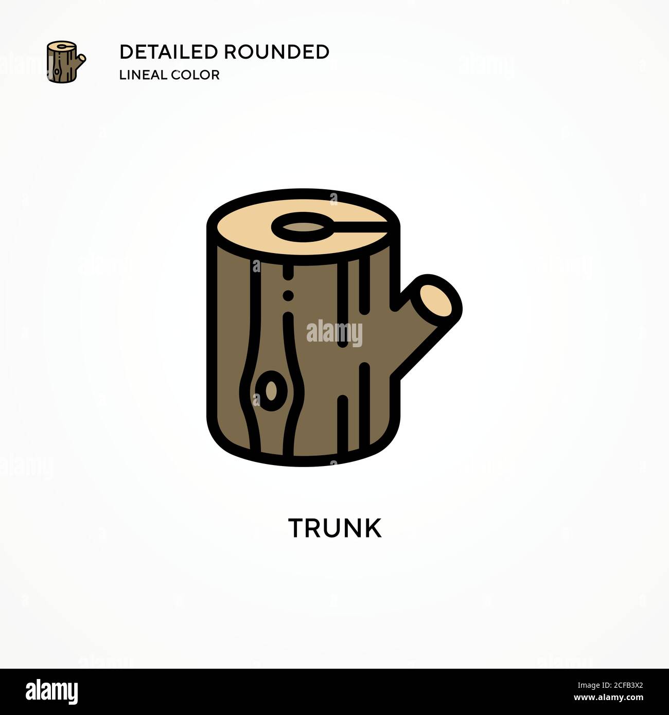 Trunk vector icon. Modern vector illustration concepts. Easy to edit ...
