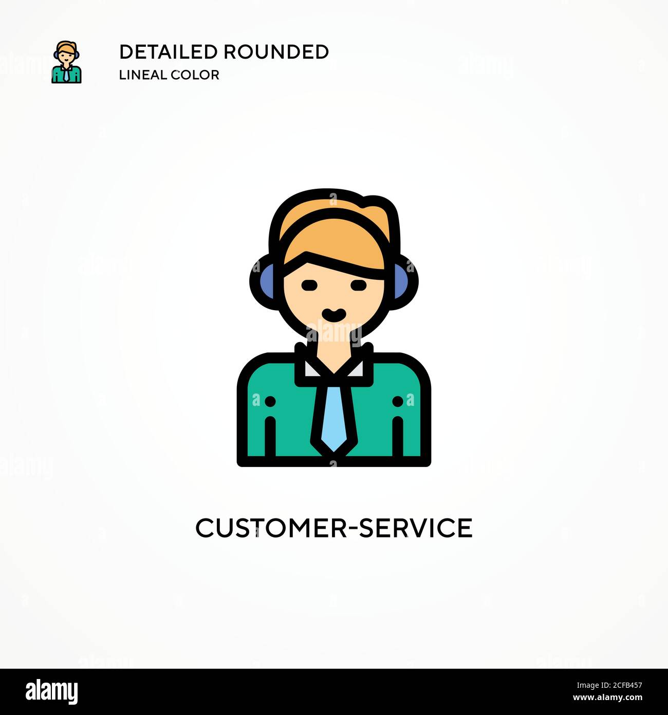 Customer-service vector icon. Modern vector illustration concepts. Easy ...