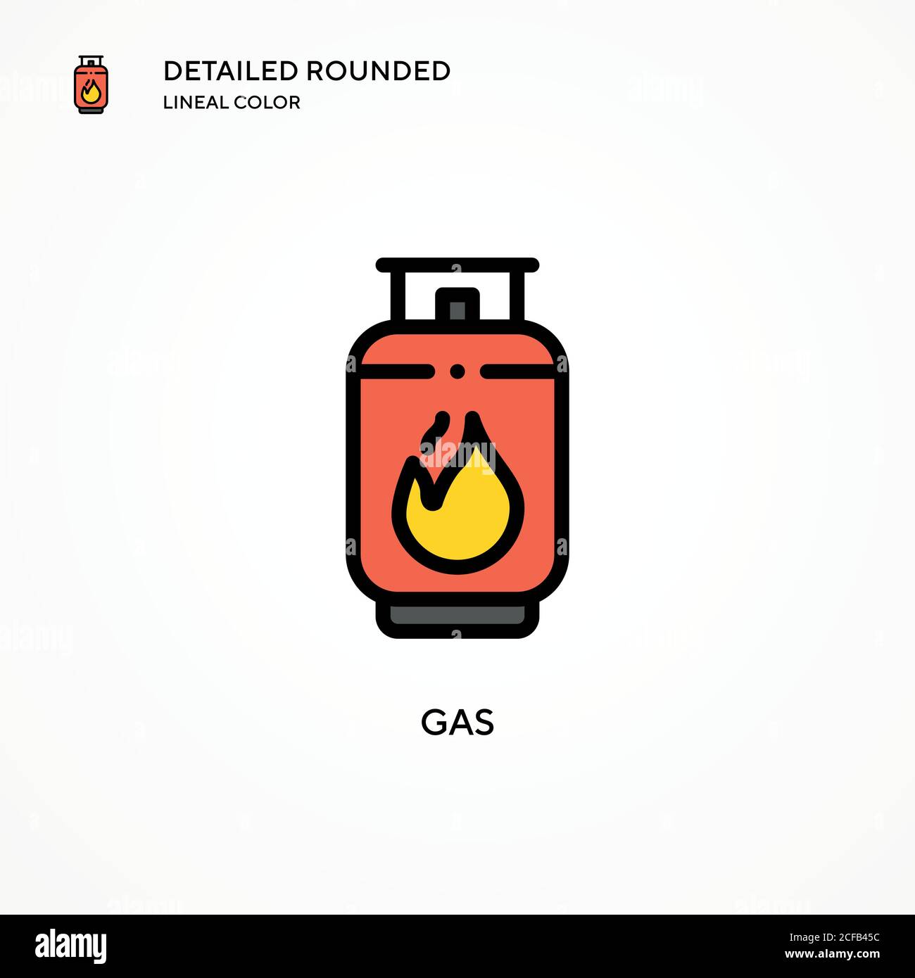 Gas vector icon. Modern vector illustration concepts. Easy to edit and ...