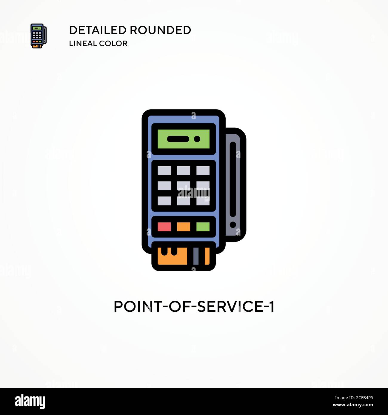 Point-of-service-1 vector icon. Modern vector illustration concepts ...