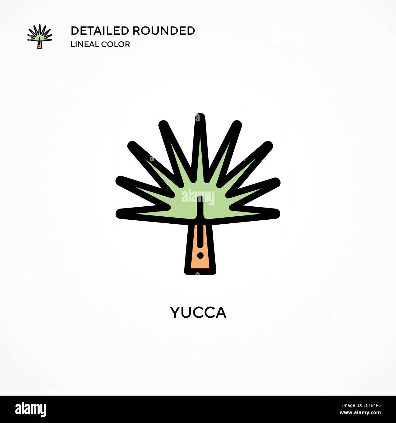 Yucca palm tree vector vectors hi-res stock photography and images - Alamy