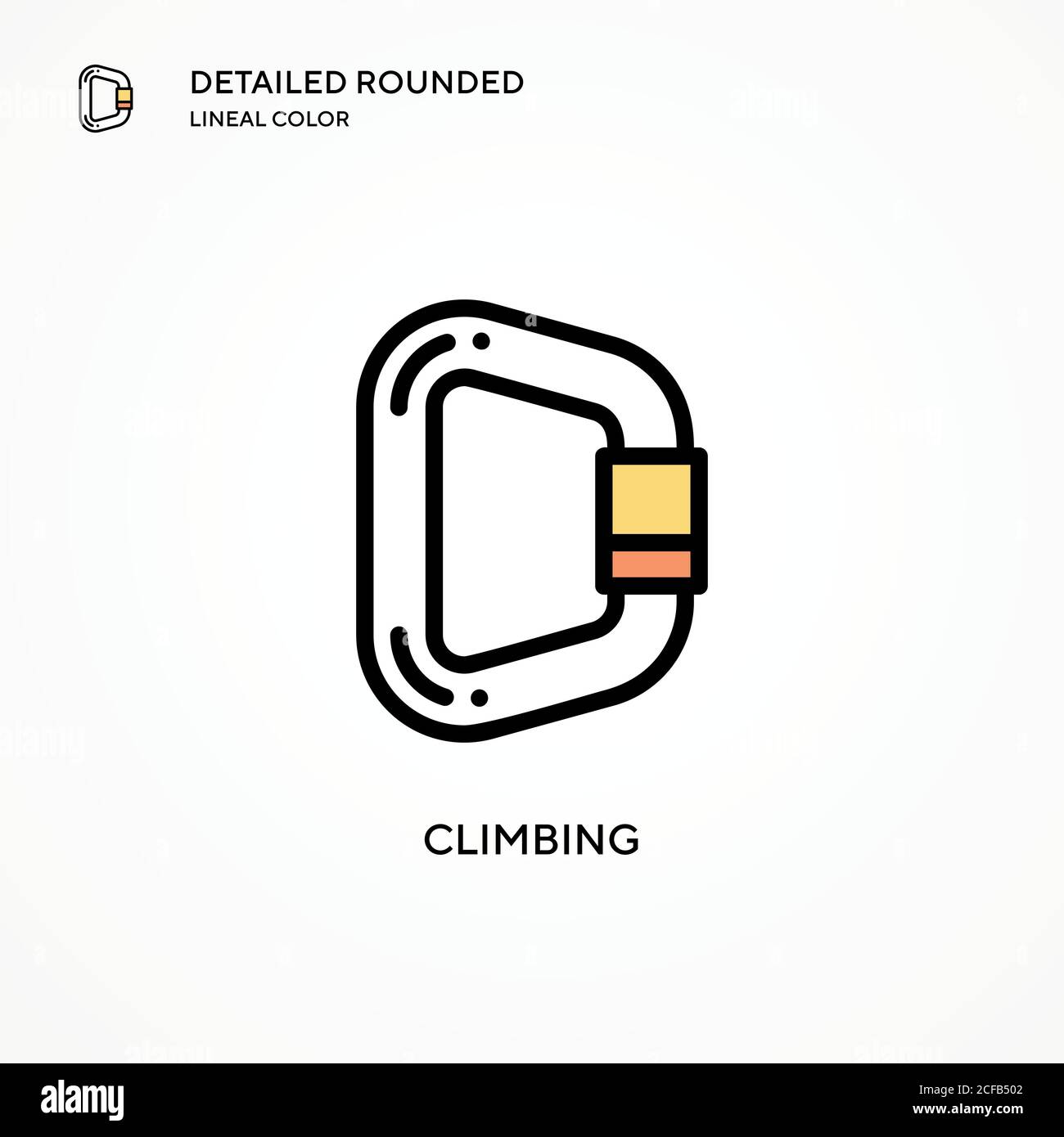 Climbing vector icon. Modern vector illustration concepts. Easy to edit ...