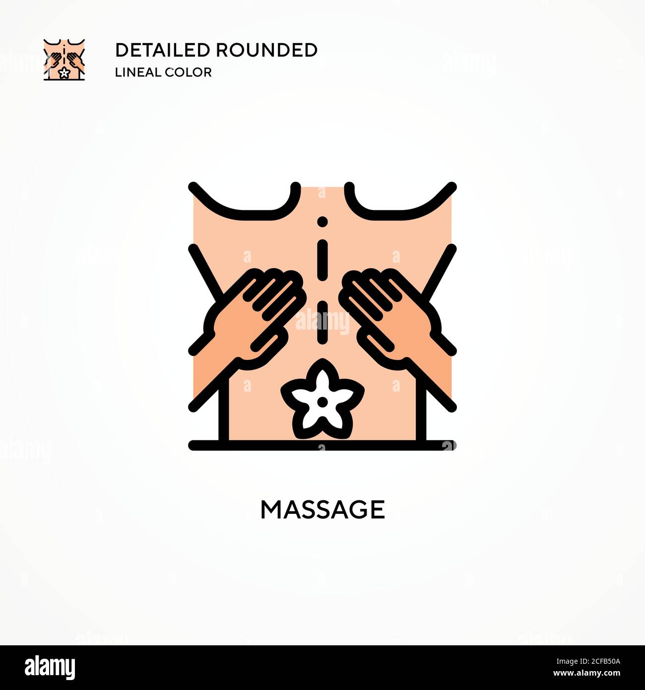 Massage Vector Icon Modern Vector Illustration Concepts Easy To Edit And Customize Stock