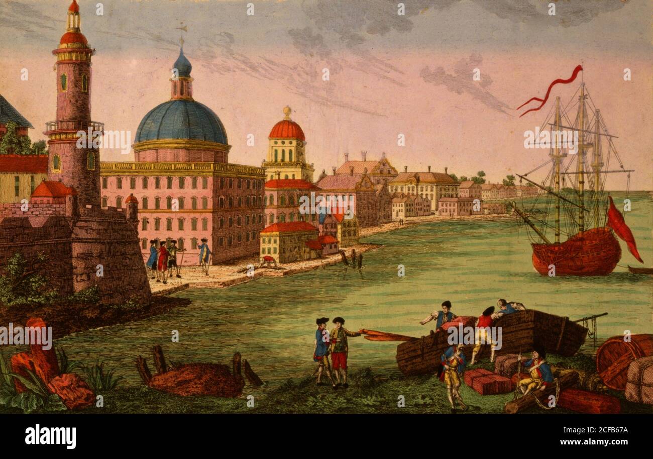 Colonial Harbor at Quebec Stock Photo - Alamy