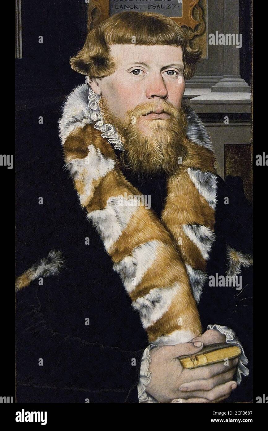 Christ Blessing, Surrounded by a Donor and His Family Stock Photo - Alamy