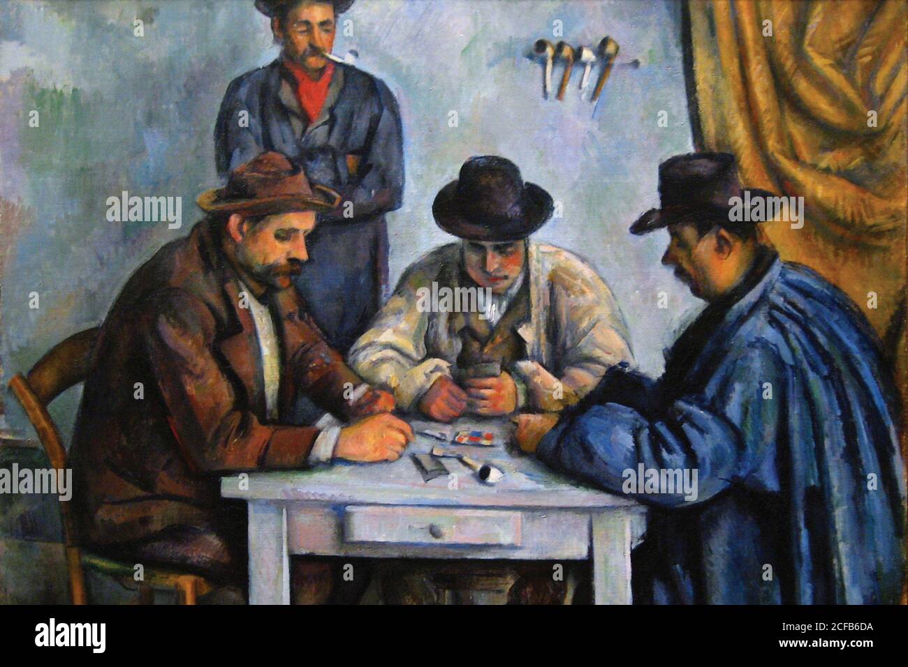 The Card Players Stock Photo - Alamy