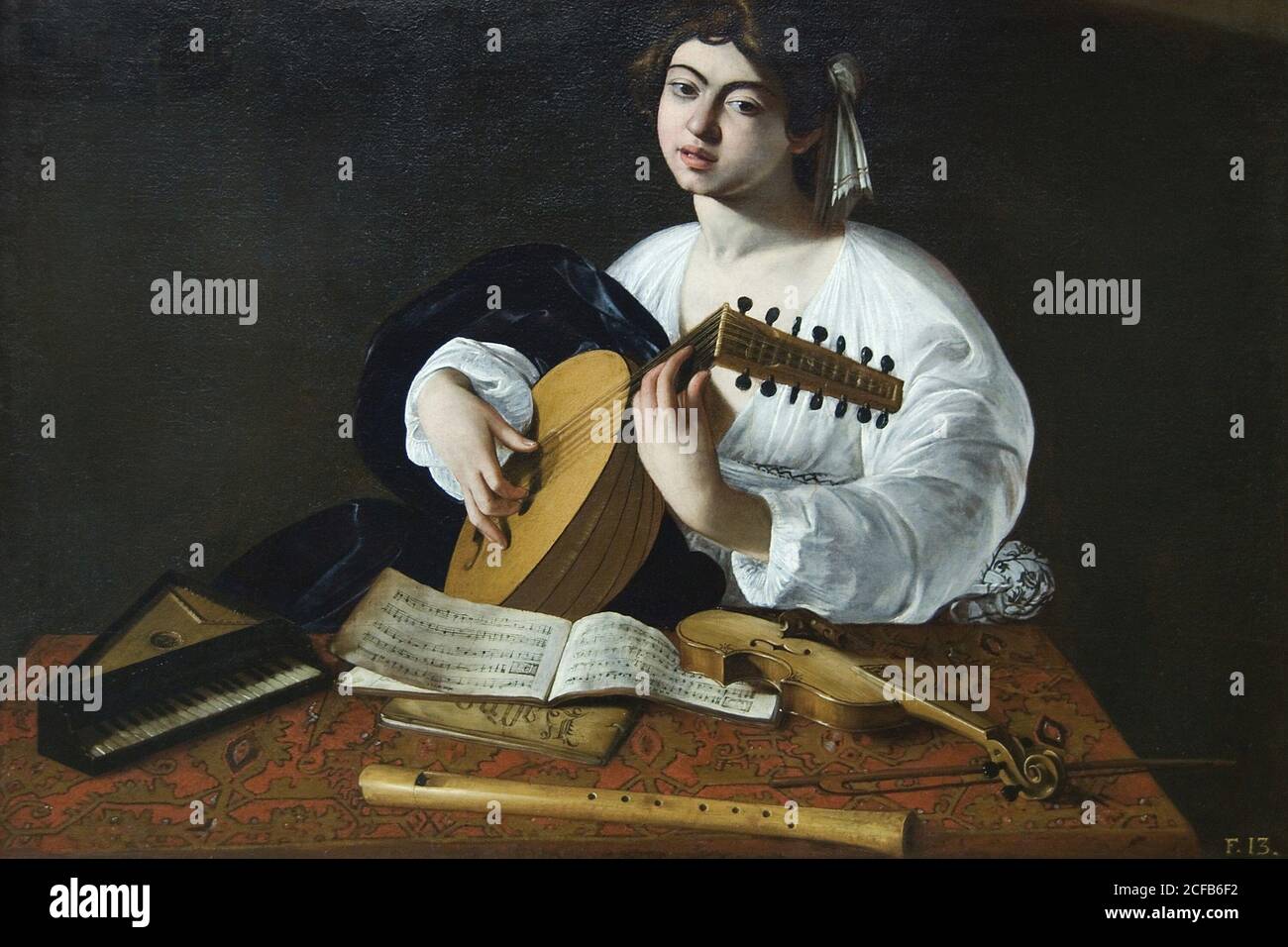 The Lute Player Stock Photo - Alamy