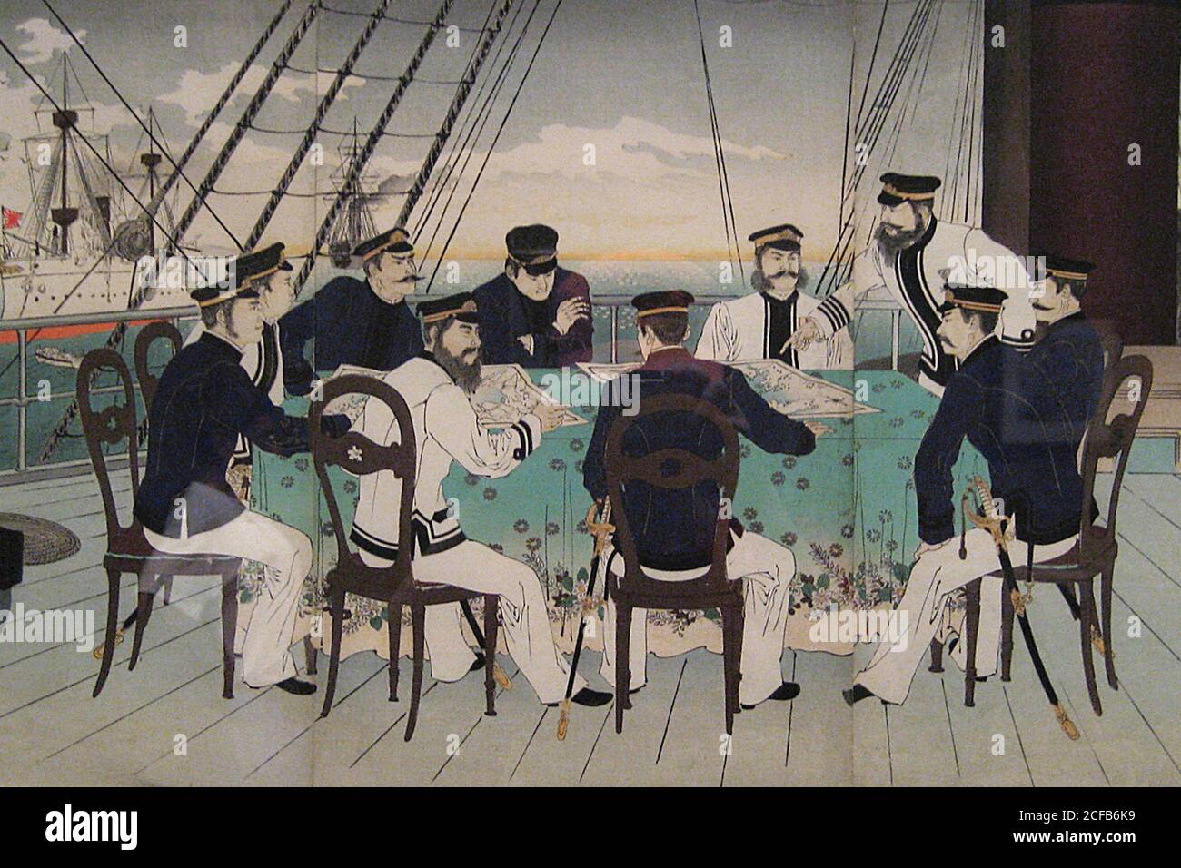 Naval officers discussing strategy hi-res stock photography and images ...