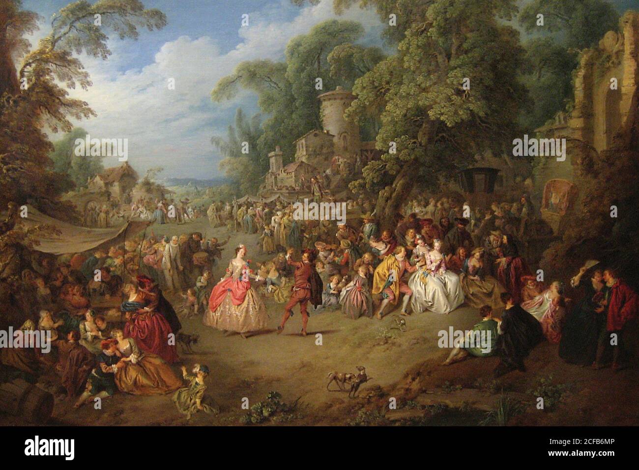 The Fair at Bezons Stock Photo - Alamy