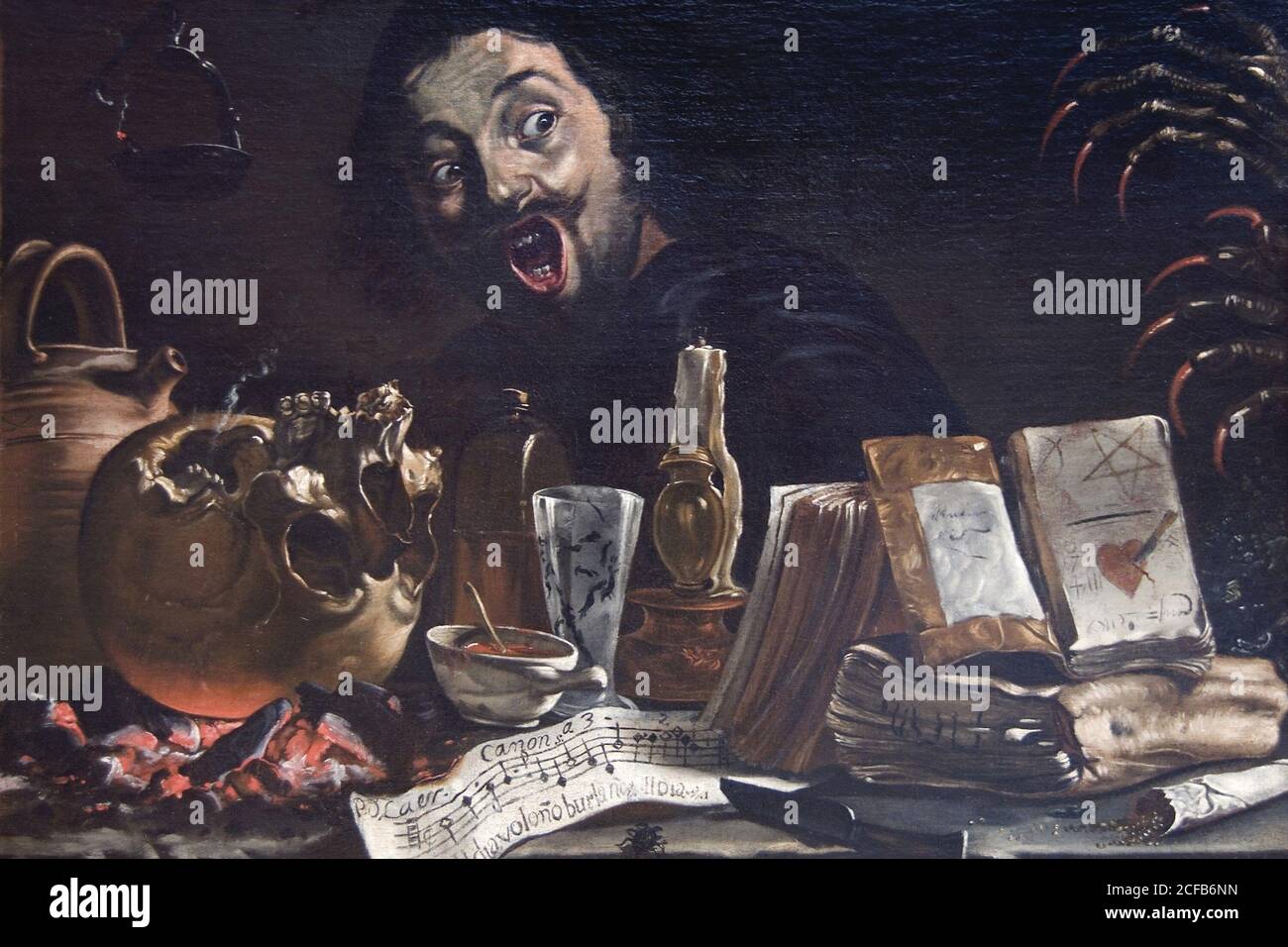 Magic Scene with Self Portrait Stock Photo - Alamy