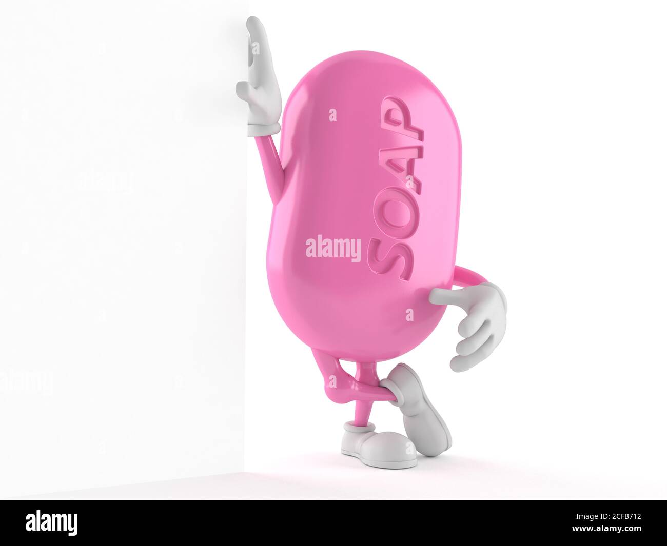 Soap character isolated on white background Stock Photo - Alamy