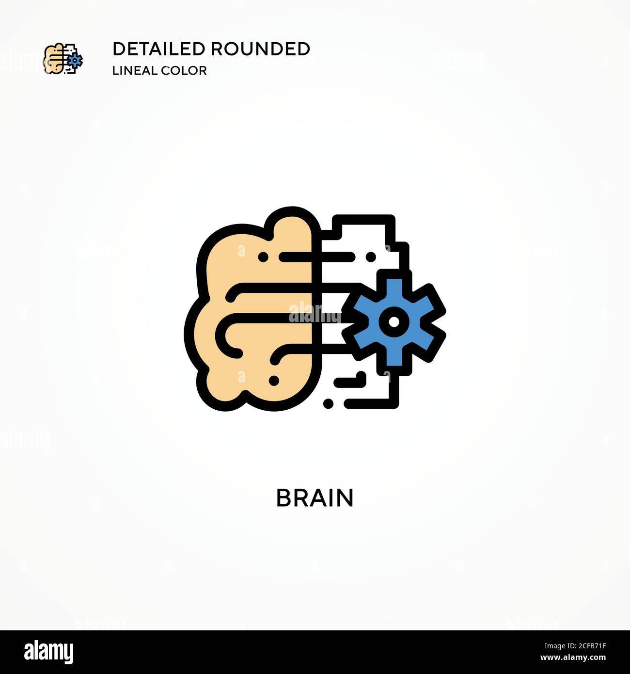 Brain vector icon. Modern vector illustration concepts. Easy to edit ...