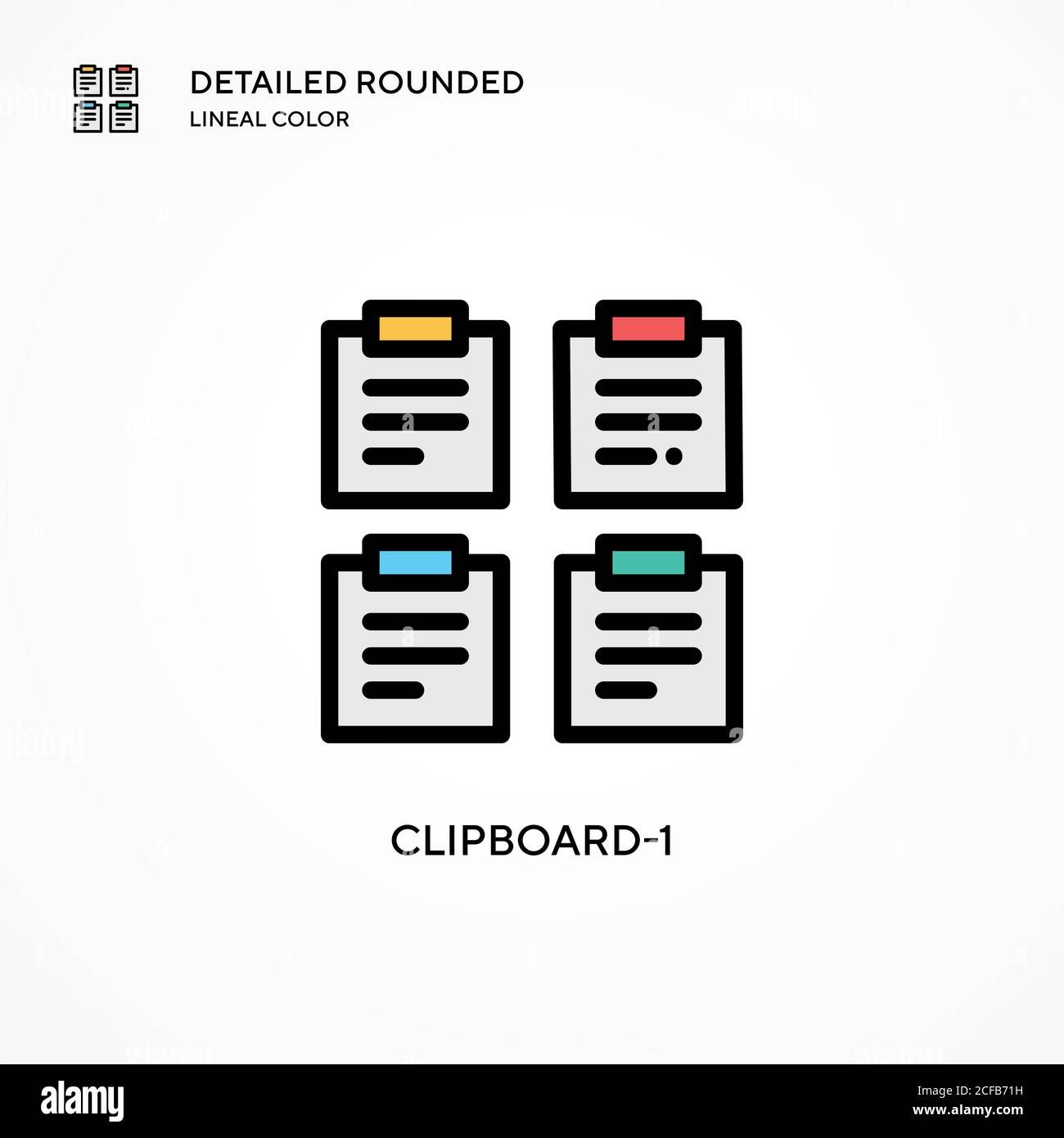 Clipboard-1 vector icon. Modern vector illustration concepts. Easy to ...