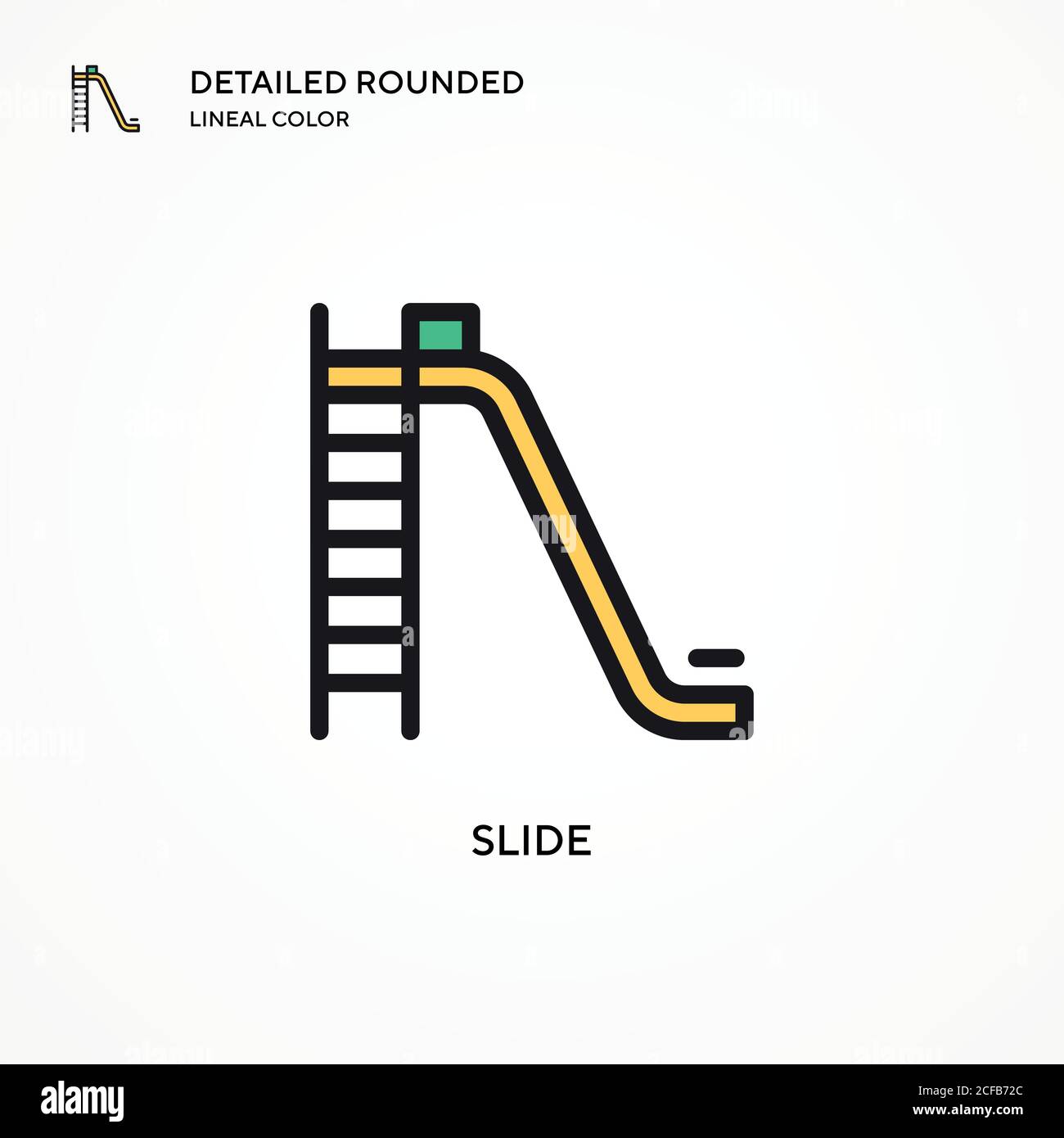 Slide vector icon. Modern vector illustration concepts. Easy to edit ...