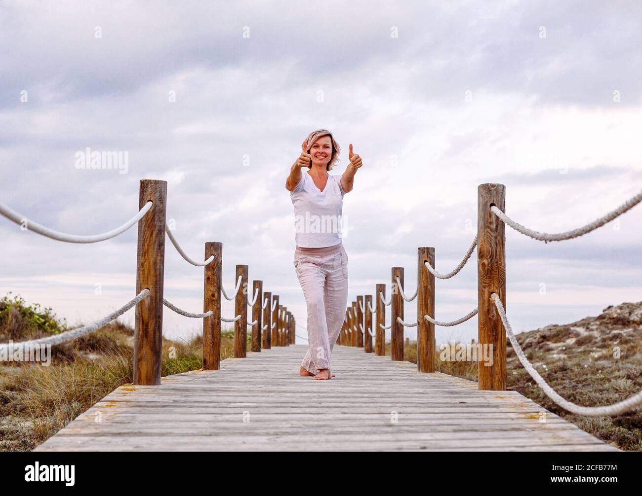 Cheerful lady hi-res stock photography and images - Alamy