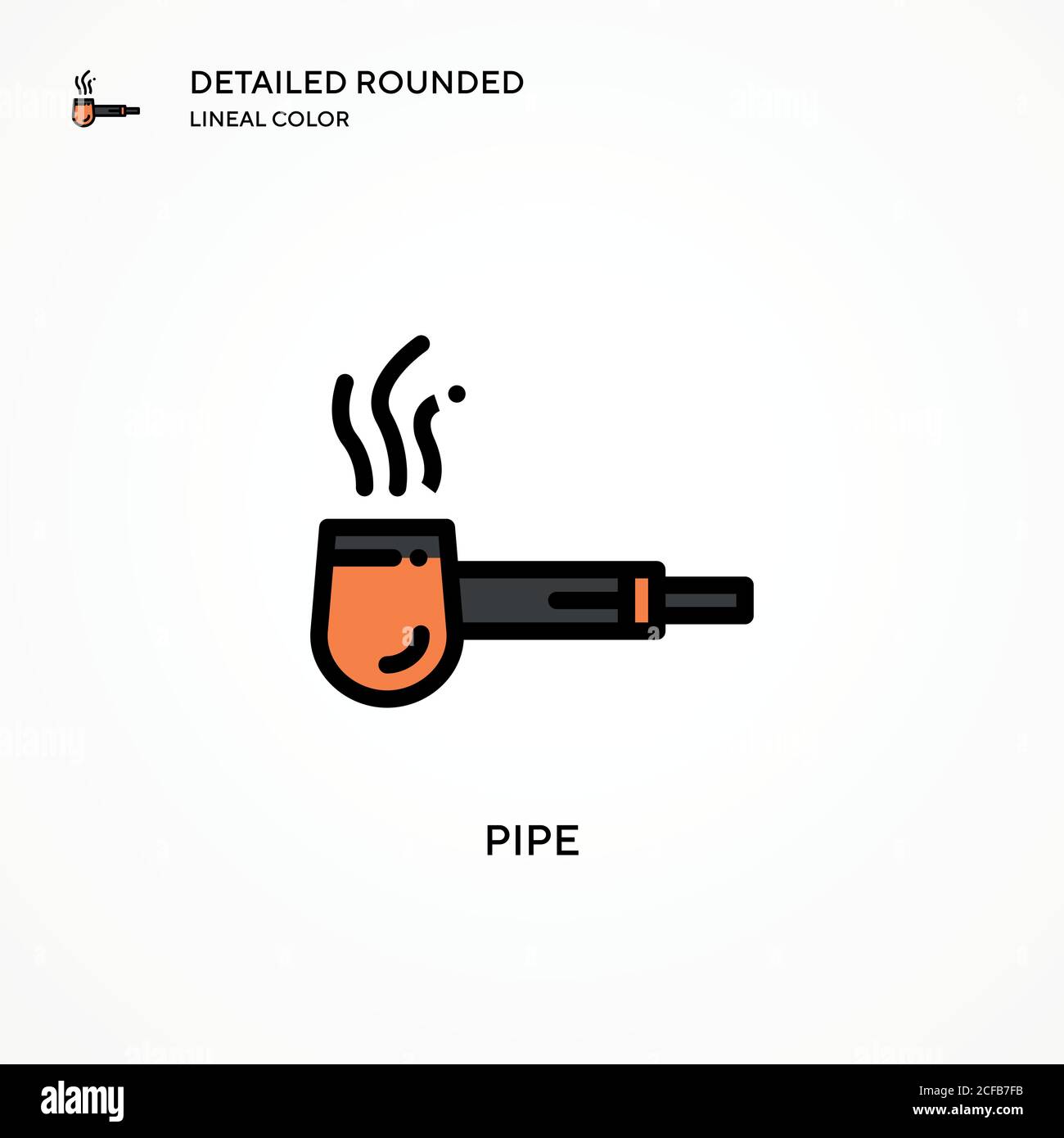 Pipe vector icon. Modern vector illustration concepts. Easy to edit and ...