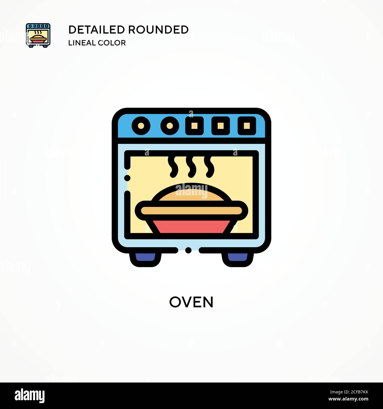 Oven vector icon. Modern vector illustration concepts. Easy to edit and ...