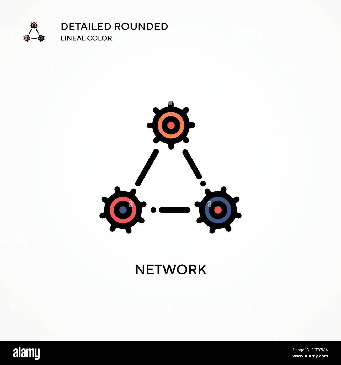 Network vector icon. Modern vector illustration concepts. Easy to edit ...