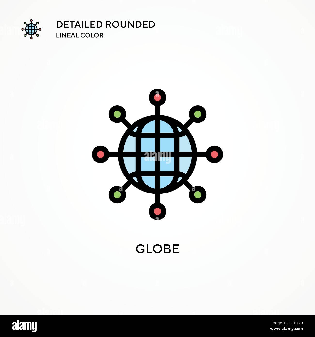 Globe vector icon. Modern vector illustration concepts. Easy to edit ...