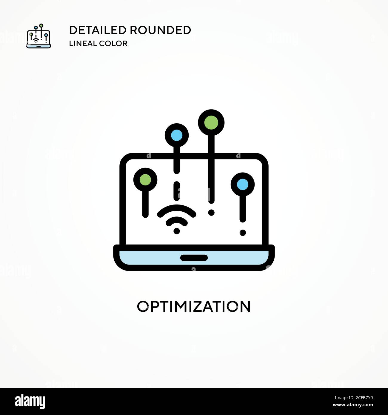 Optimization vector icon. Modern vector illustration concepts. Easy to ...