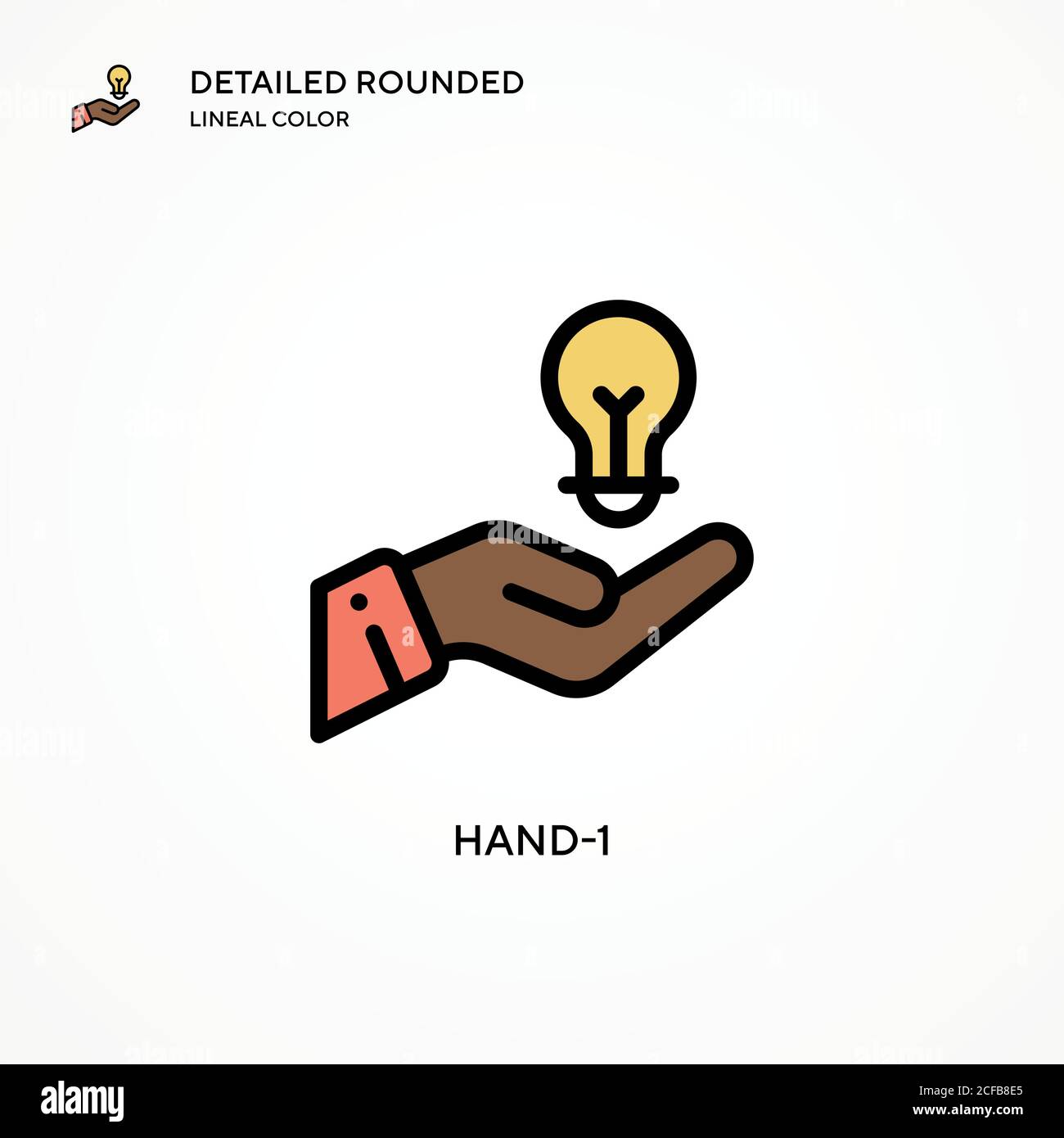 Hand-1 vector icon. Modern vector illustration concepts. Easy to edit ...