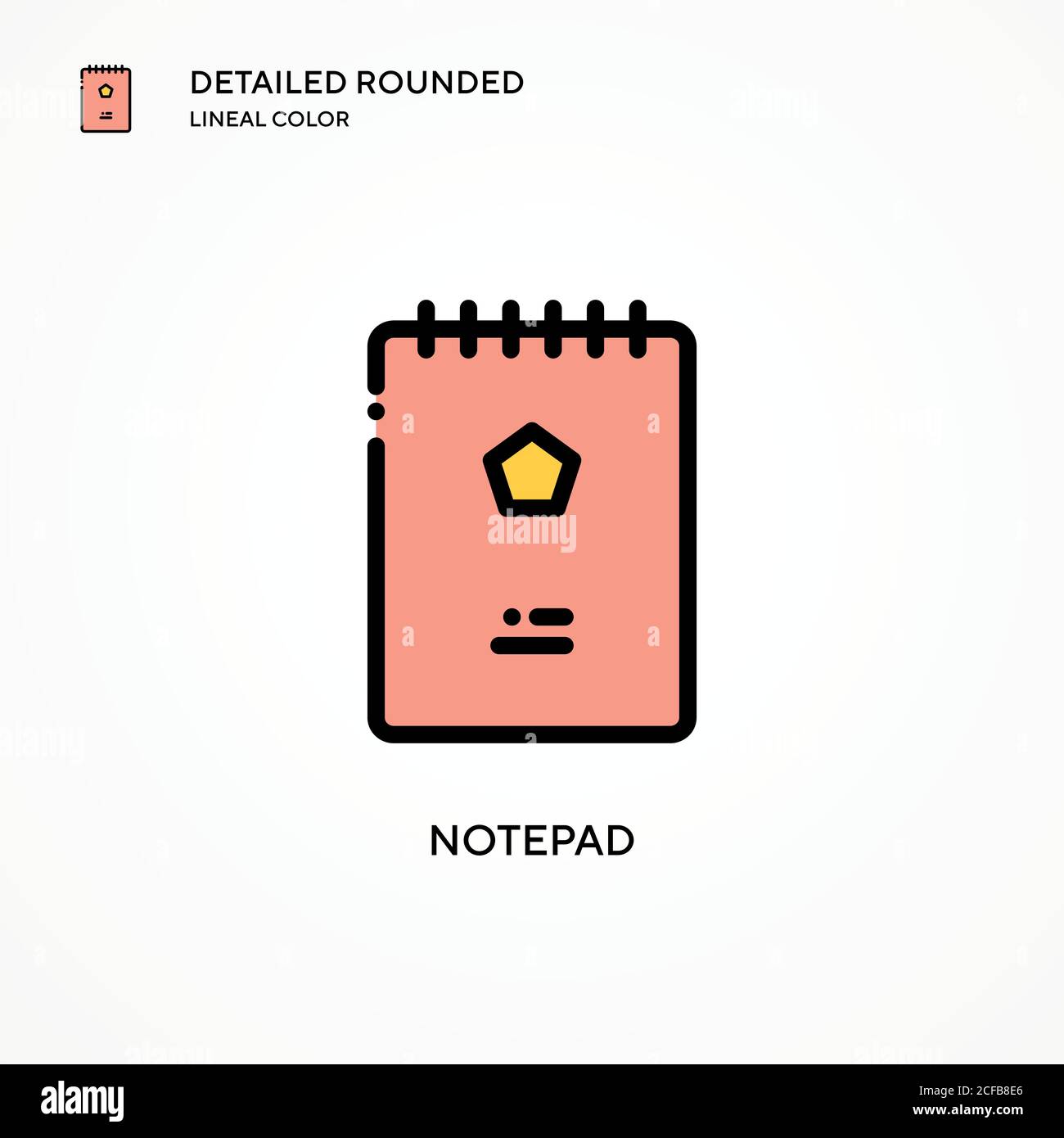 Notepad vector icon. Modern vector illustration concepts. Easy to edit ...