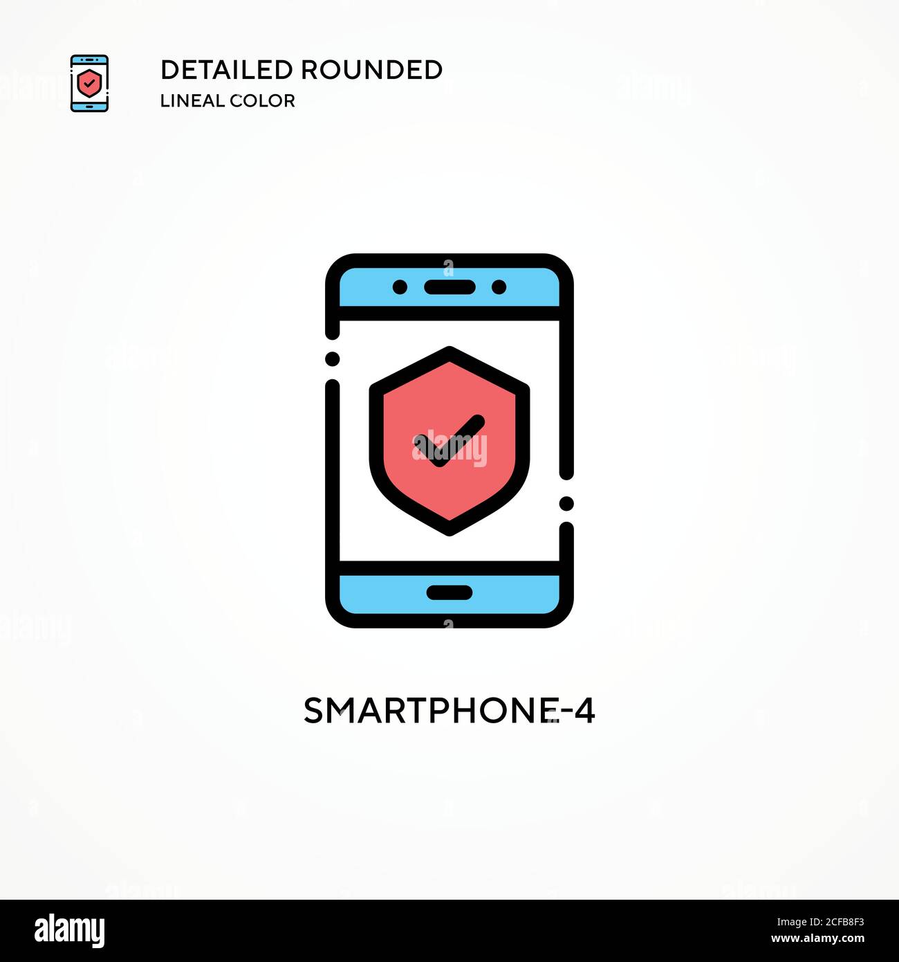 Smartphone-4 vector icon. Modern vector illustration concepts. Easy to ...