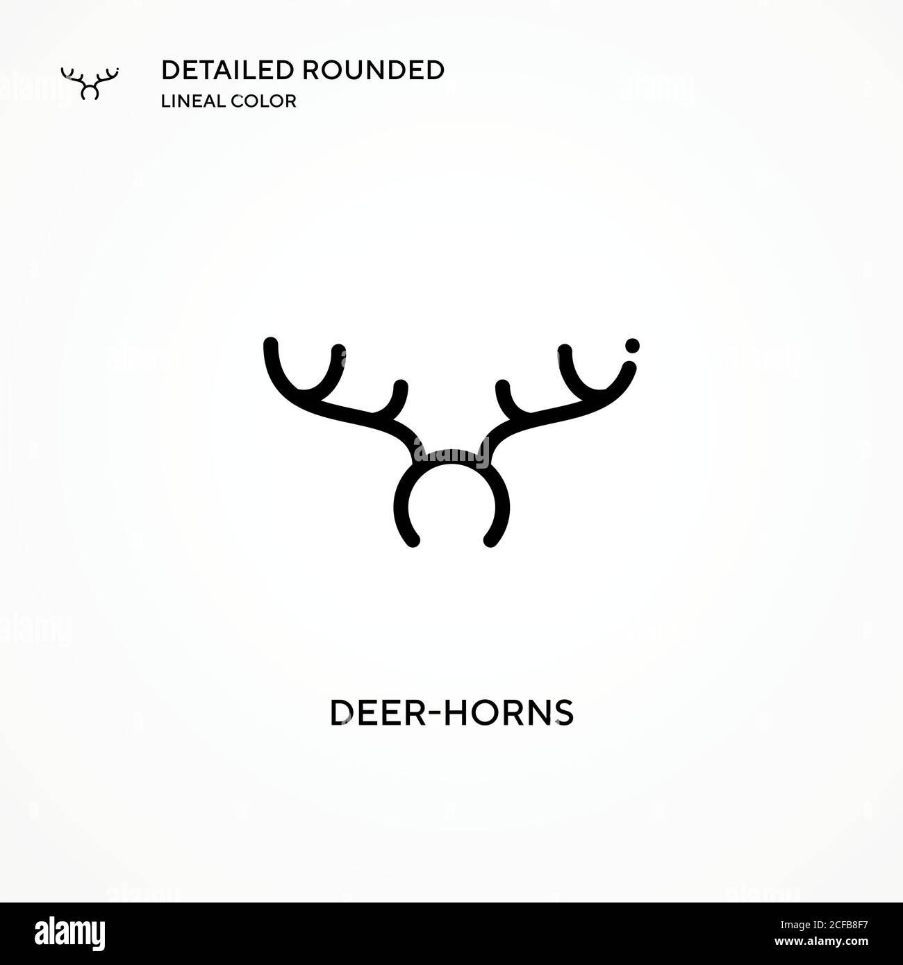 Deer-horns vector icon. Modern vector illustration concepts. Easy to ...