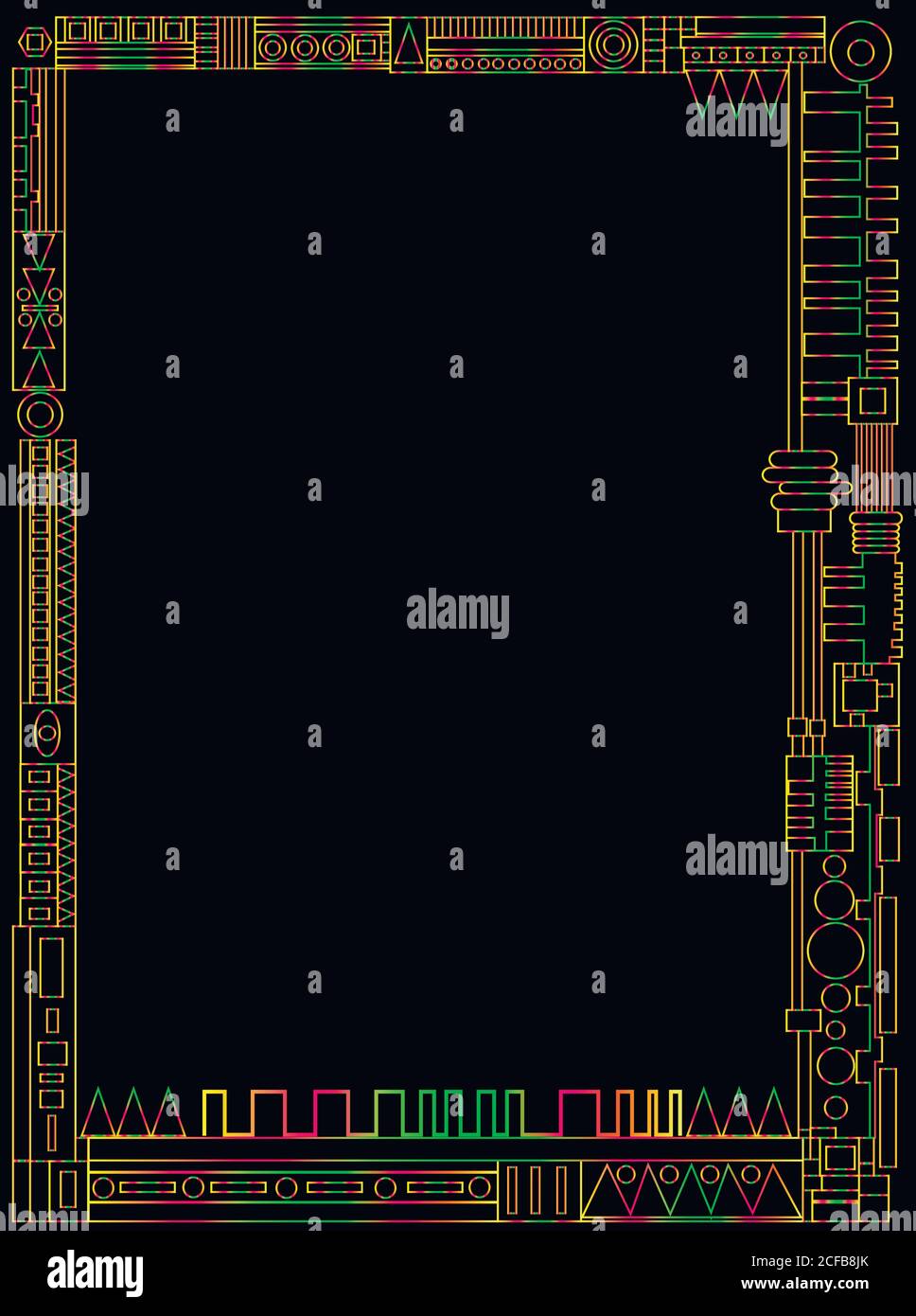 Geometric abstract graphic frame, isolated Stock Vector Image & Art - Alamy