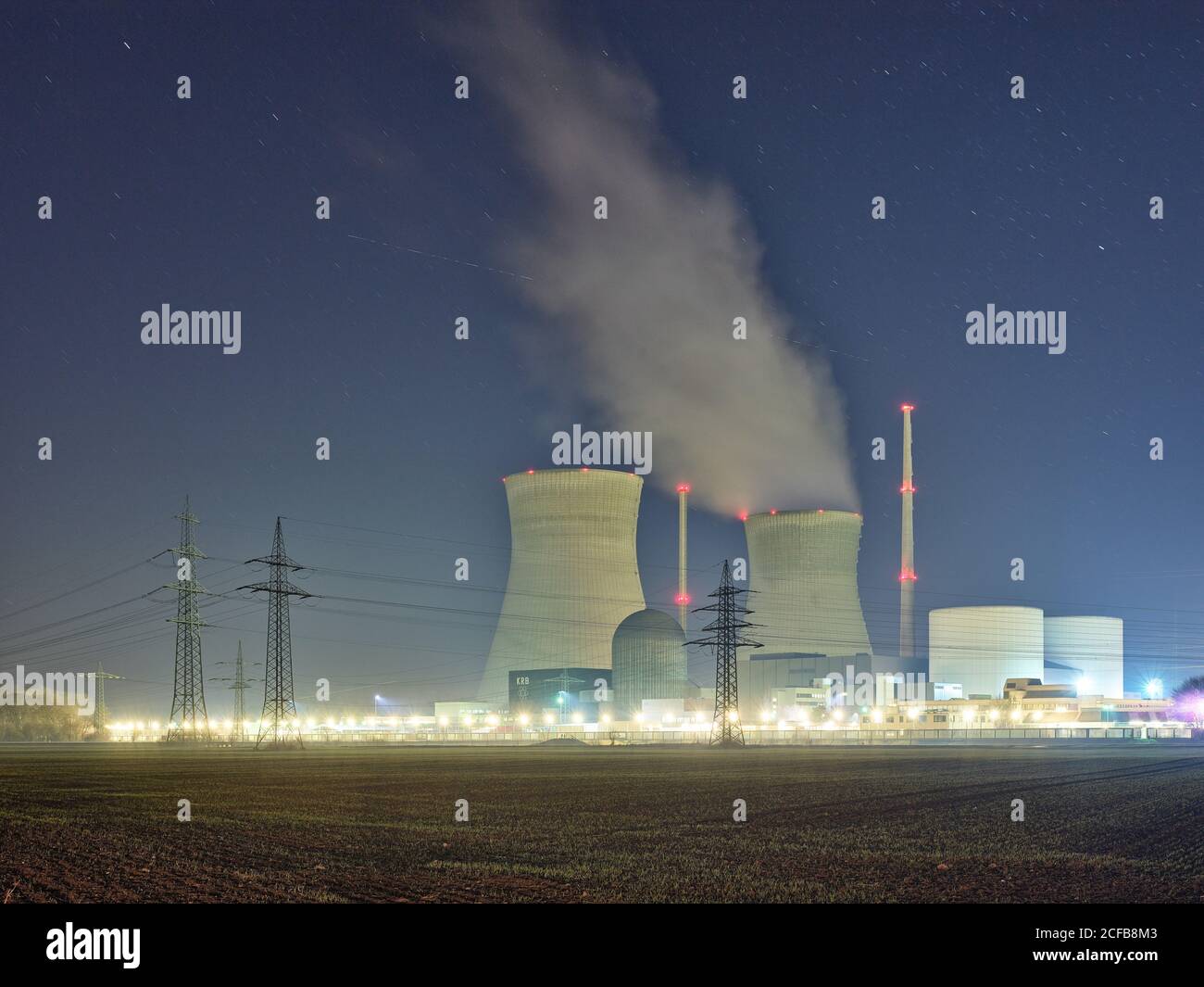 Gundremmingen nuclear power plant, Gundremmingen, Offingen, Günzburg ...