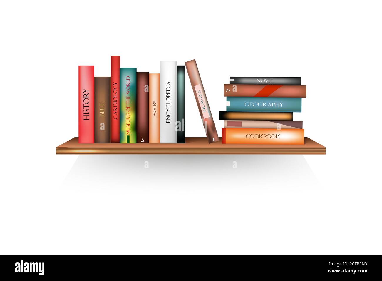 Empty book spines Stock Vector Images - Alamy