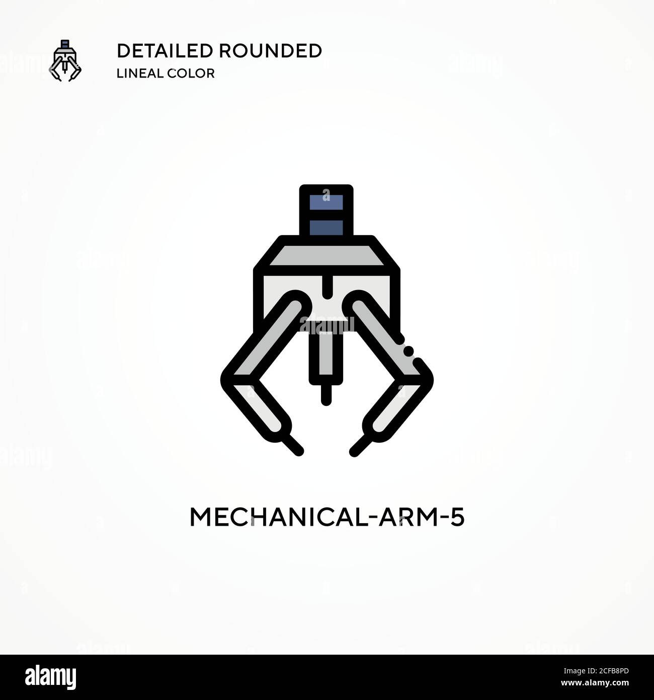 Mechanical-arm-5 vector icon. Modern vector illustration concepts. Easy ...