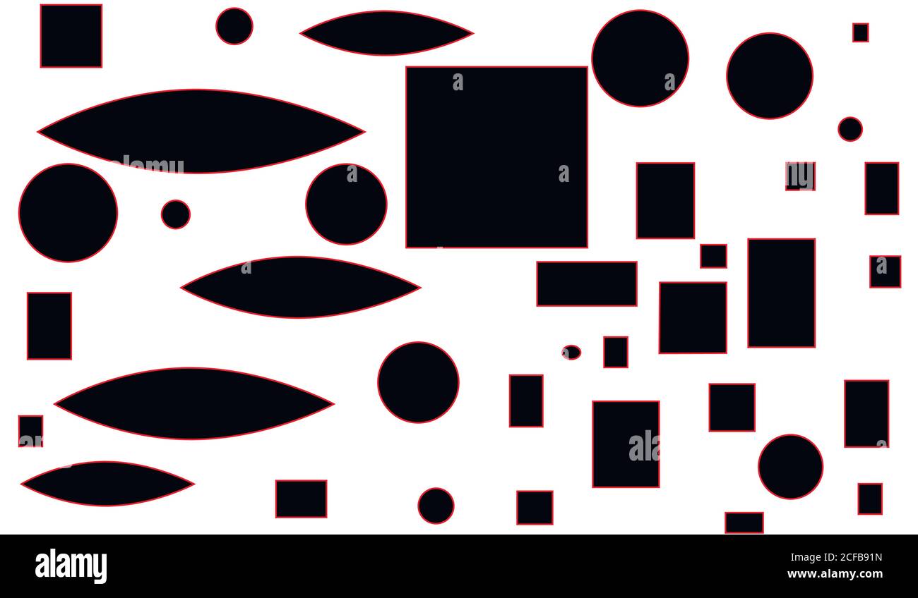 Geometric graphic abstract background.Vector illustration black white ...