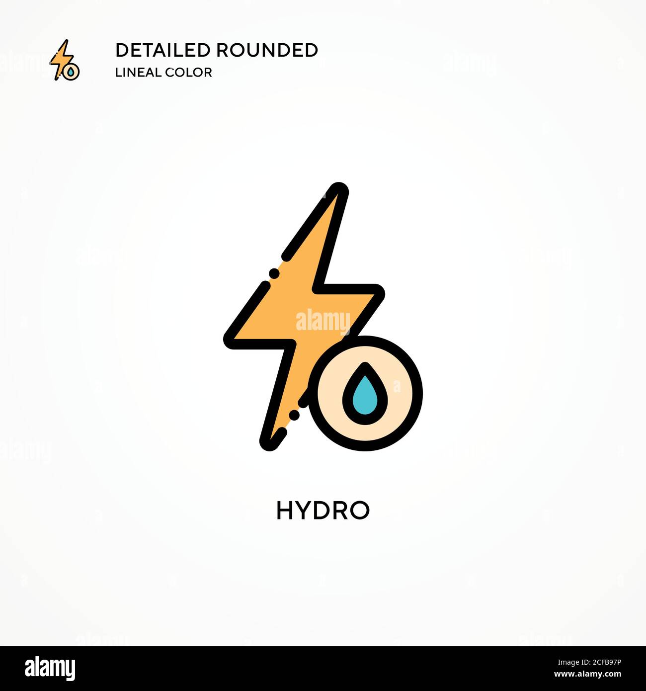 Hydro vector icon. Modern vector illustration concepts. Easy to edit ...