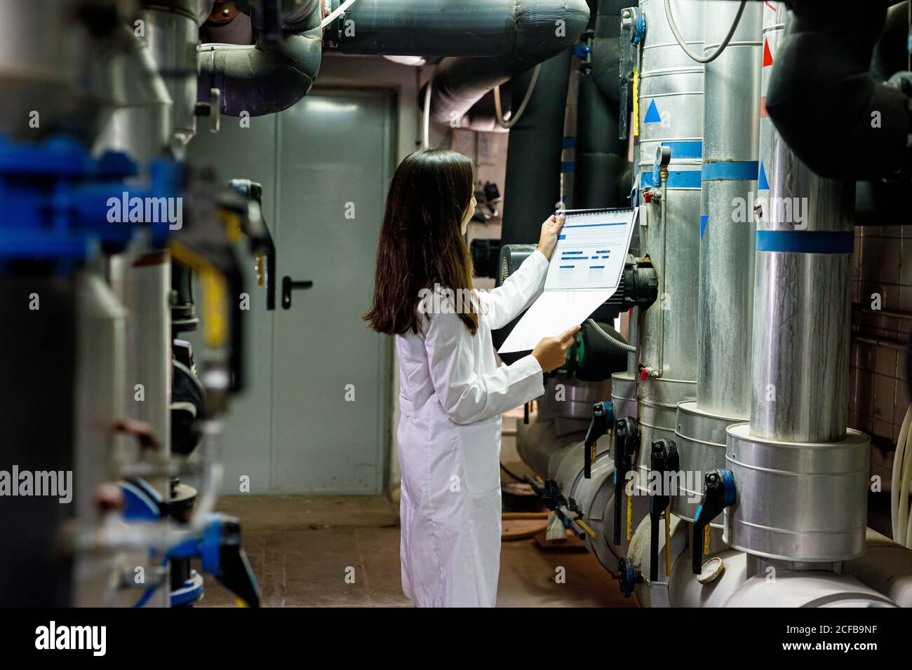 Smiling safety inspector during work Stock Photo - Alamy