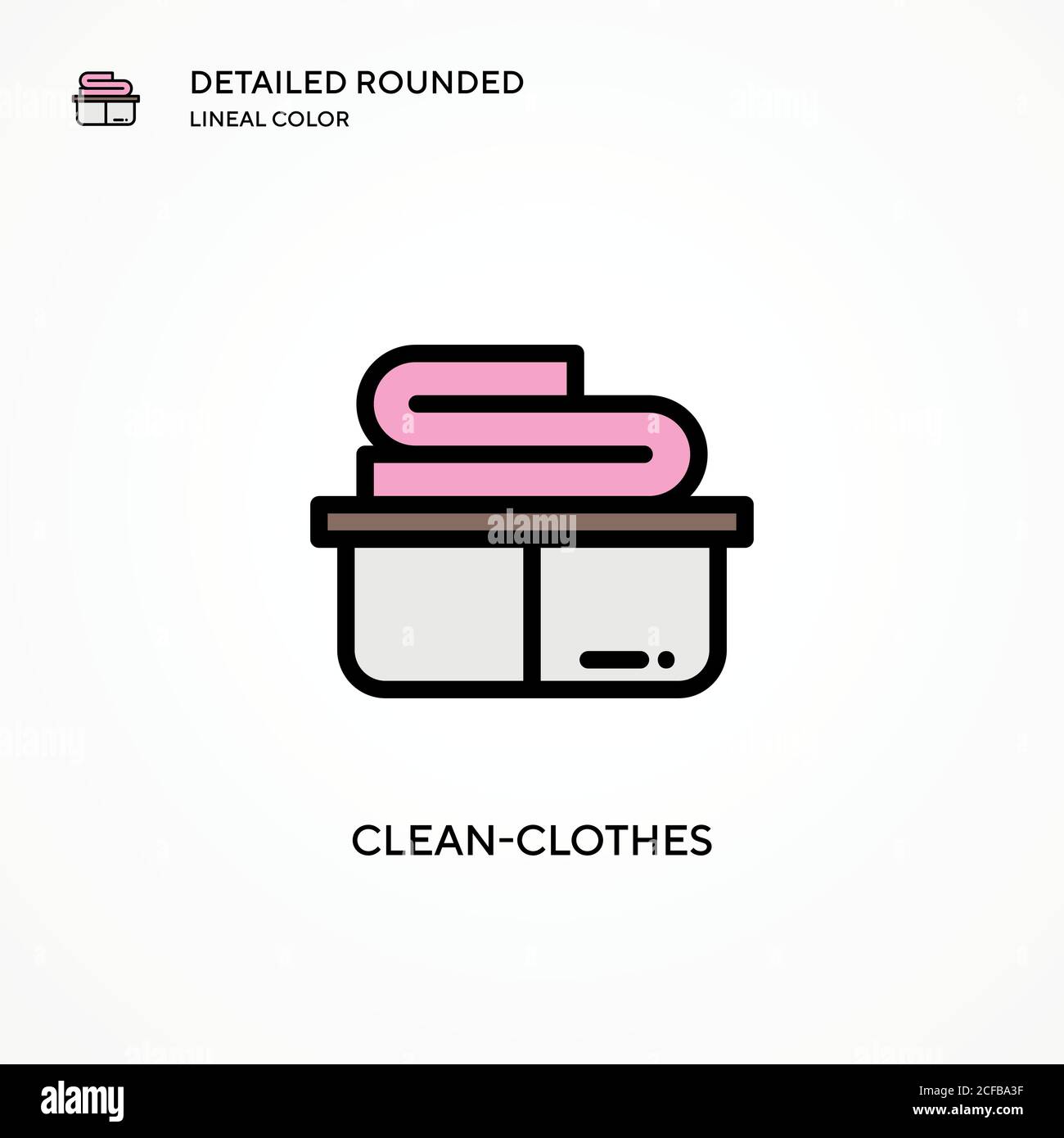 Clean-clothes vector icon. Modern vector illustration concepts. Easy to ...