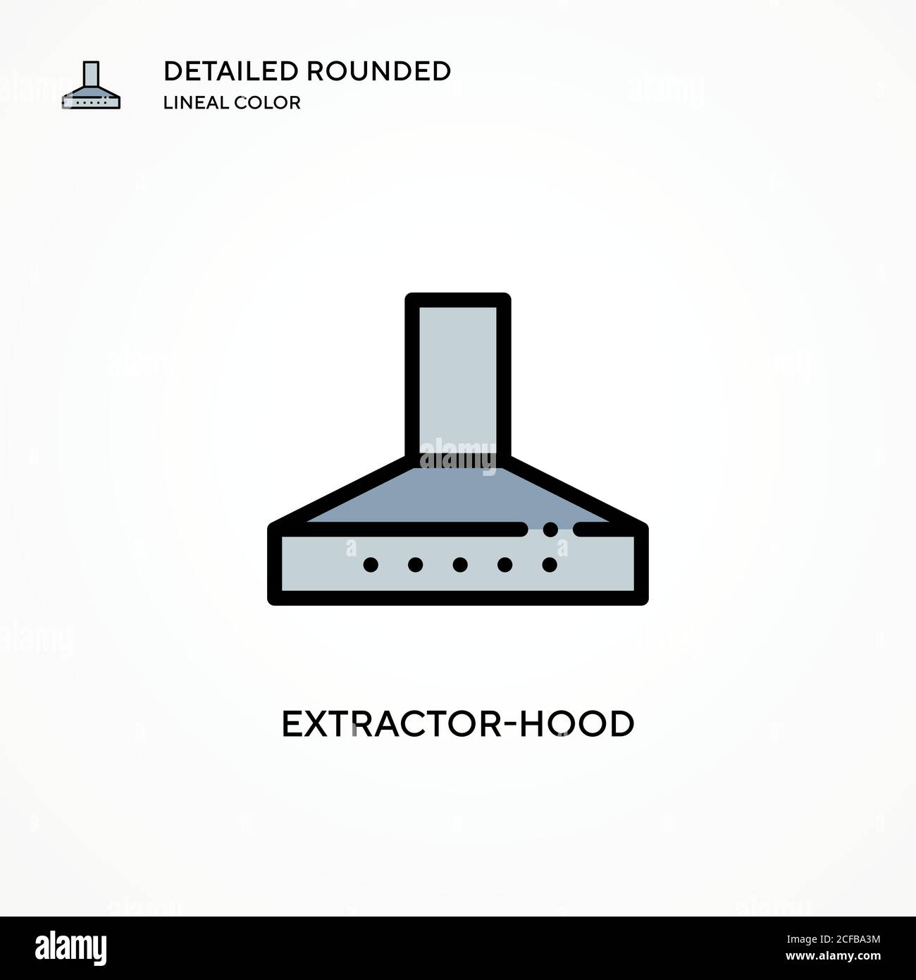 Extractor-hood vector icon. Modern vector illustration concepts. Easy ...