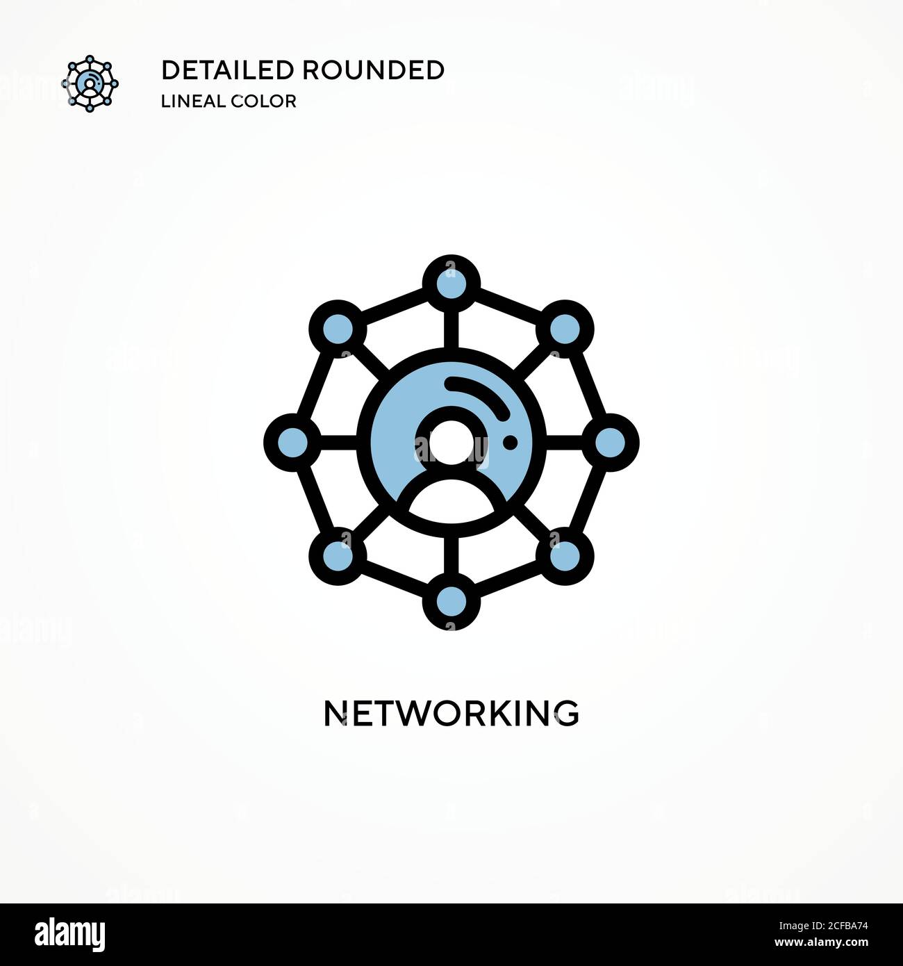 Networking vector icon. Modern vector illustration concepts. Easy to ...