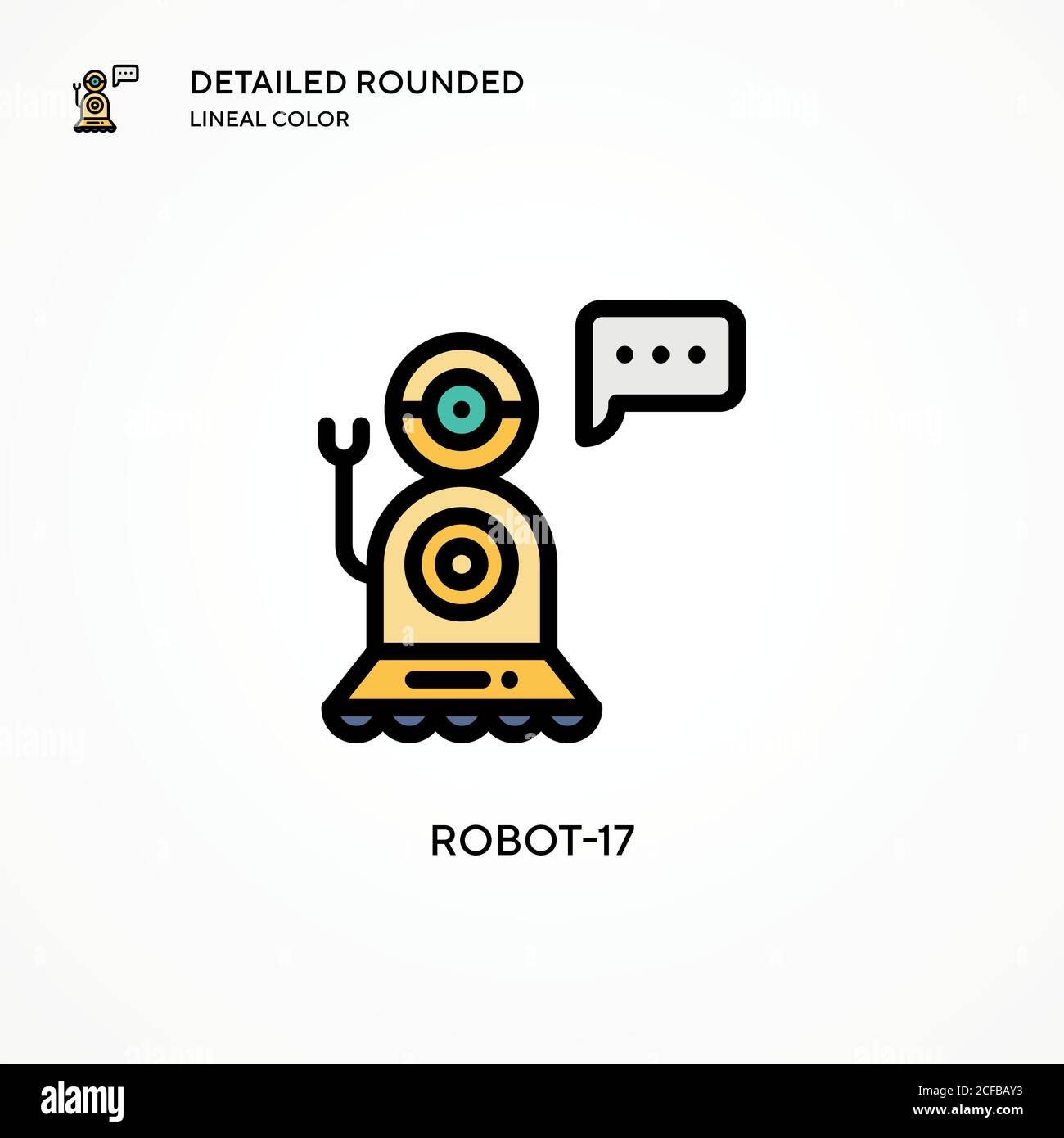 Robot-17 vector icon. Modern vector illustration concepts. Easy to edit ...