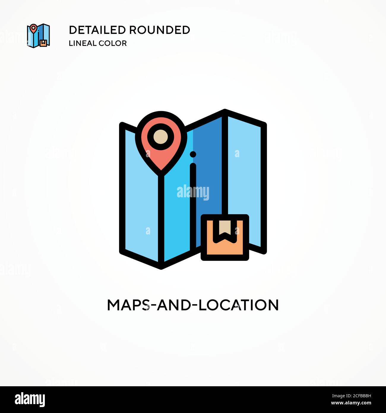 Maps-and-location vector icon. Modern vector illustration concepts ...