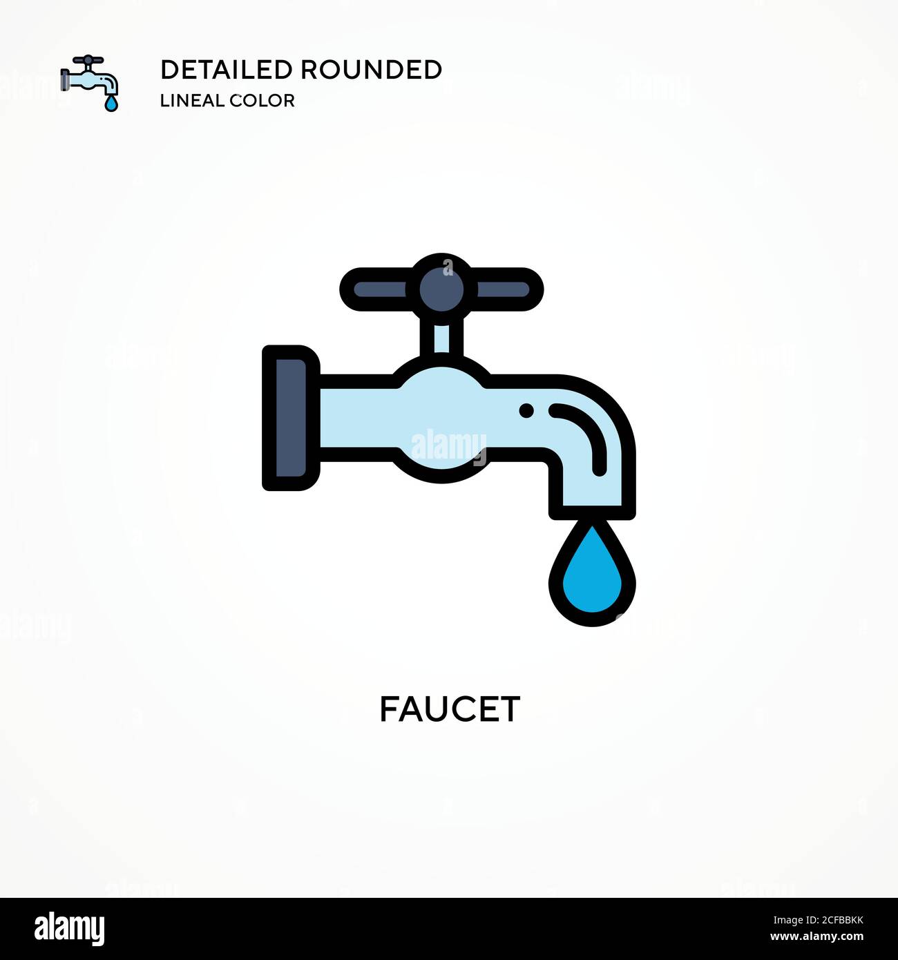 Faucet vector icon. Modern vector illustration concepts. Easy to edit ...