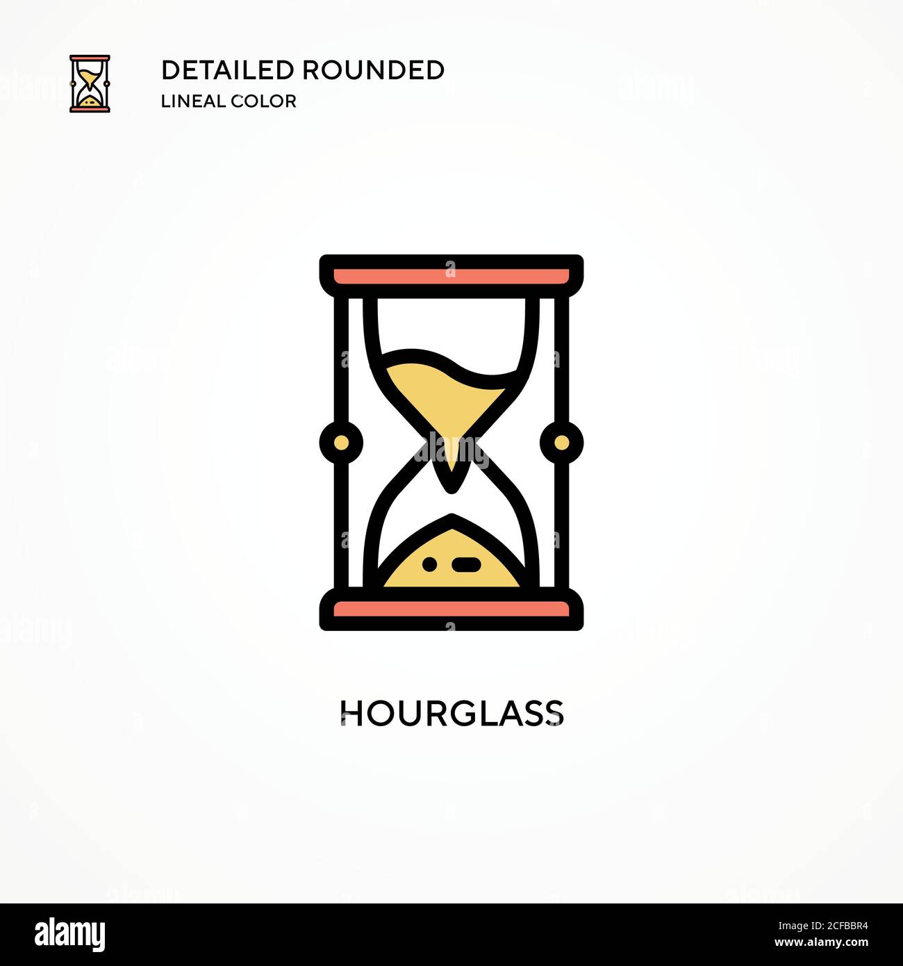 Hourglass vector icon. Modern vector illustration concepts. Easy to ...