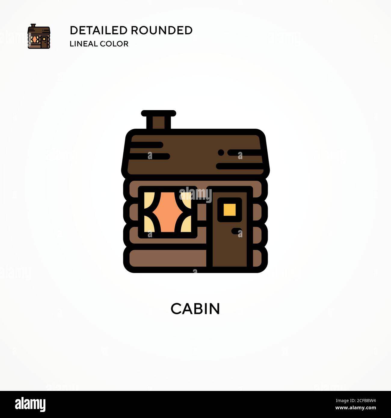 Cabin vector icon. Modern vector illustration concepts. Easy to edit ...