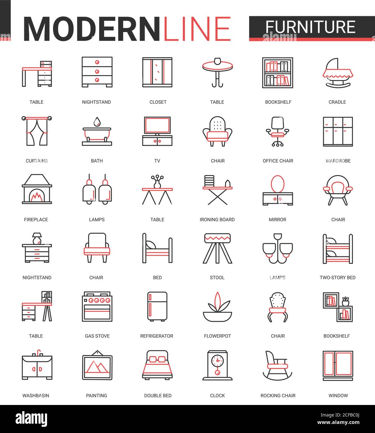 Office furniture illustration vector hi-res stock photography and ...