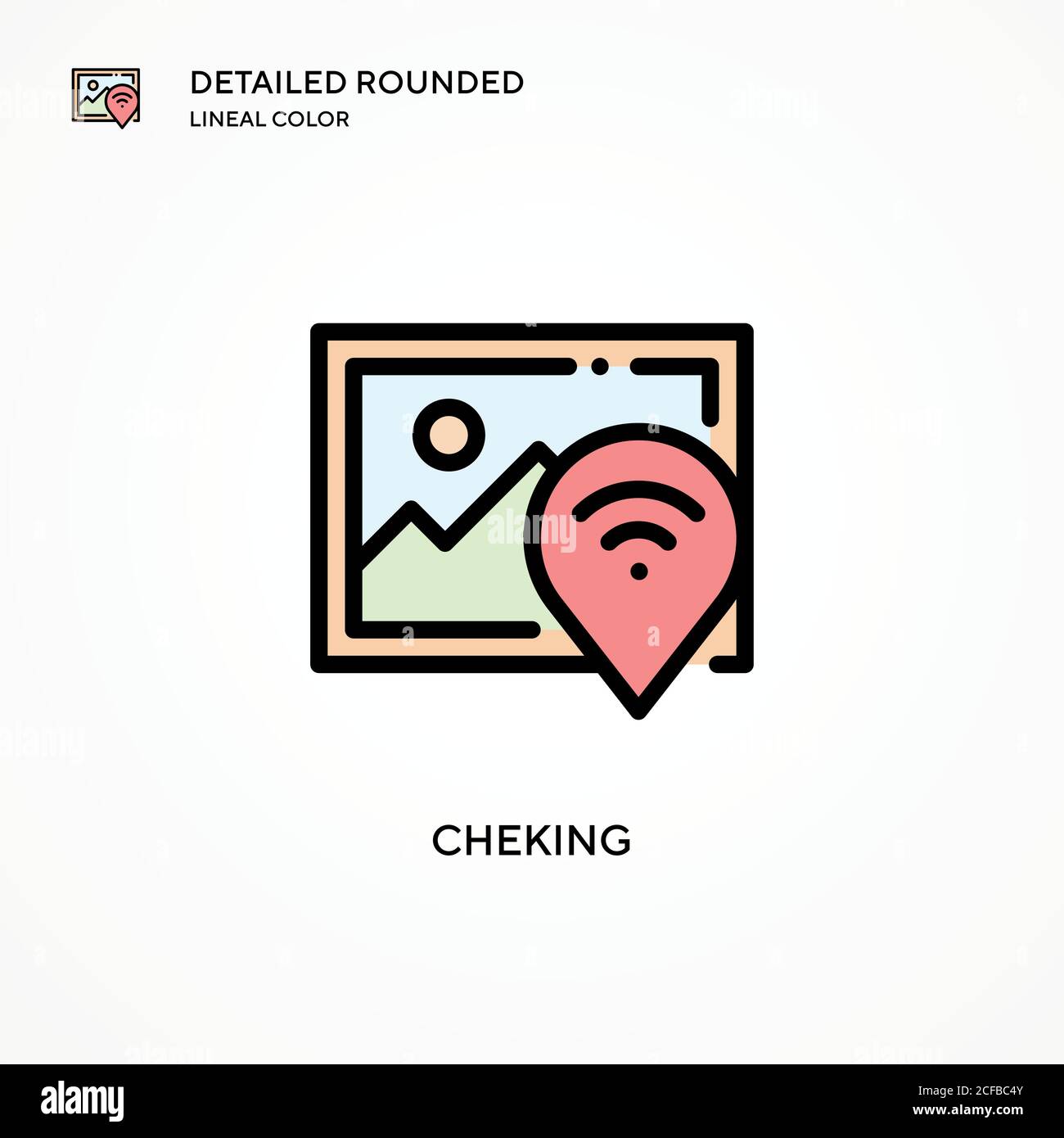 Cheking vector icon. Modern vector illustration concepts. Easy to edit ...